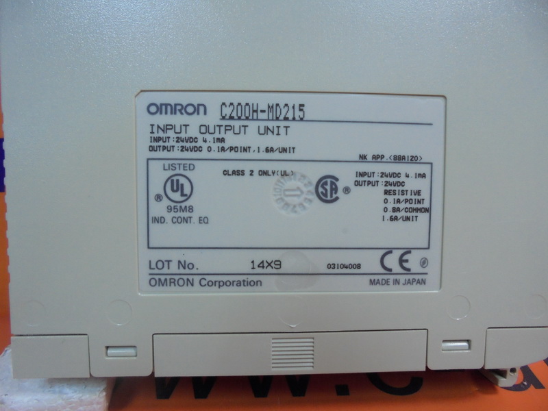 OMRON INPUT OUTPUT UNIT C200H-MD215 - 裕益科技自動化設備可程式編碼器PLC分散式控制系統DCS